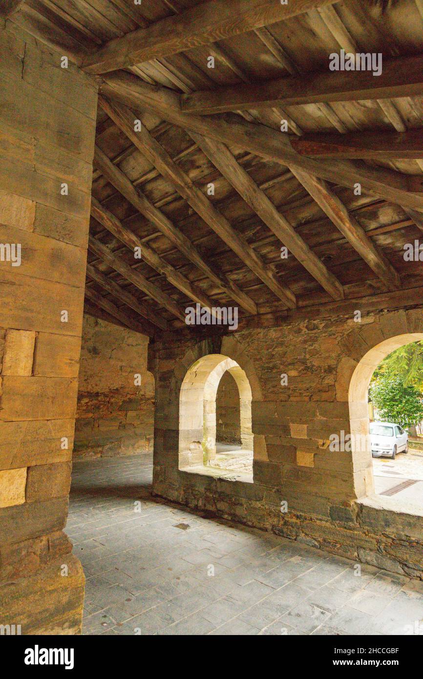 Romanesque church of San Salvador gradas de Salime Stock Photo - Alamy