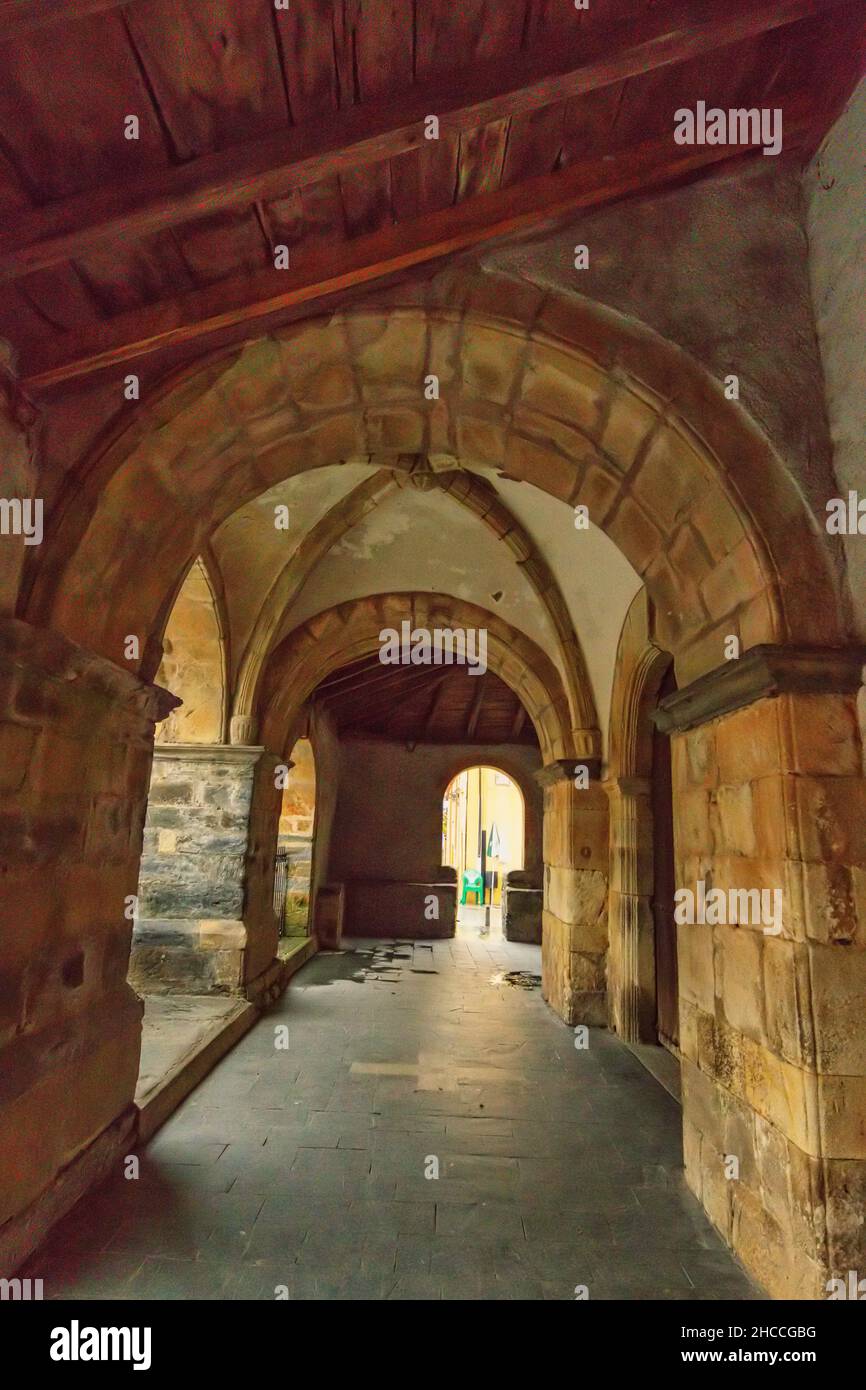 Romanesque church of San Salvador gradas de Salime Stock Photo - Alamy