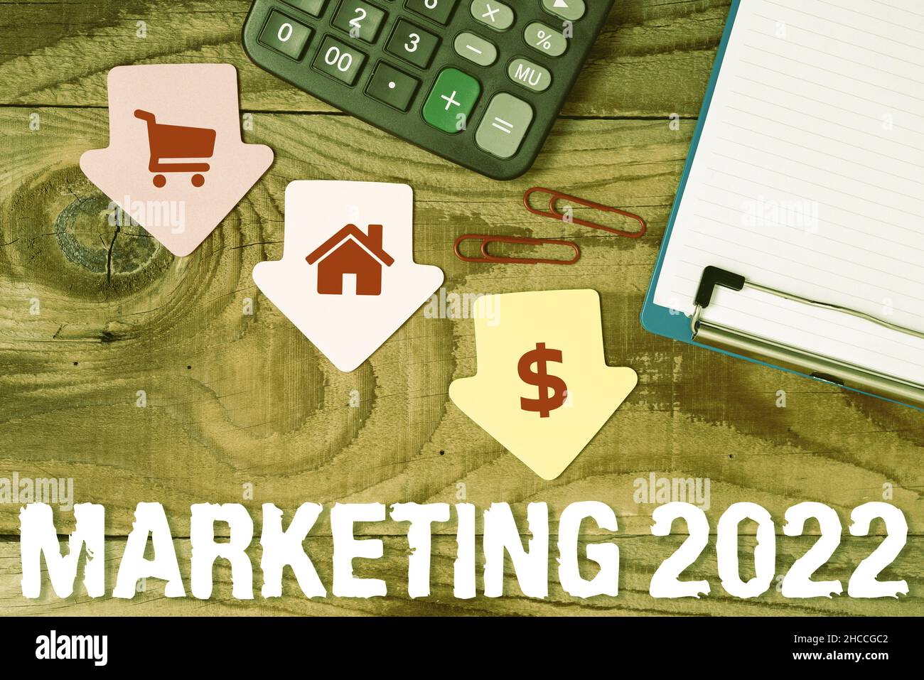 Text showing inspiration Marketing 2022. Business overview Commercial ...