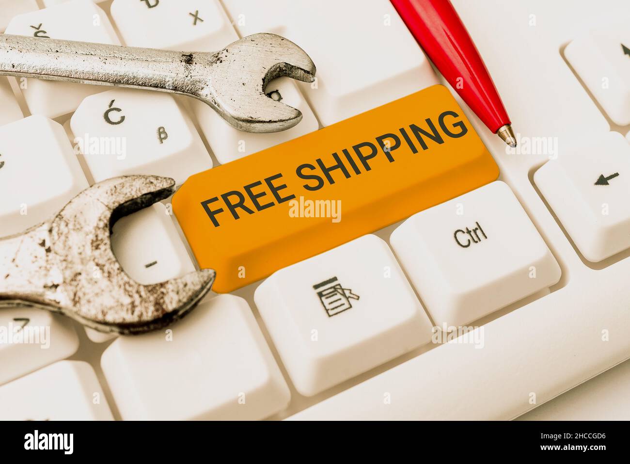 Text showing inspiration Free Shipping. Concept meaning Freight Cargo ...