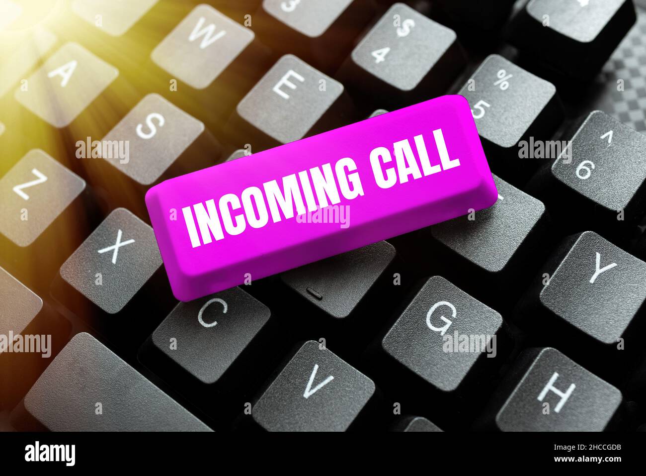 Text showing inspiration Incoming Call. Business concept Inbound ...