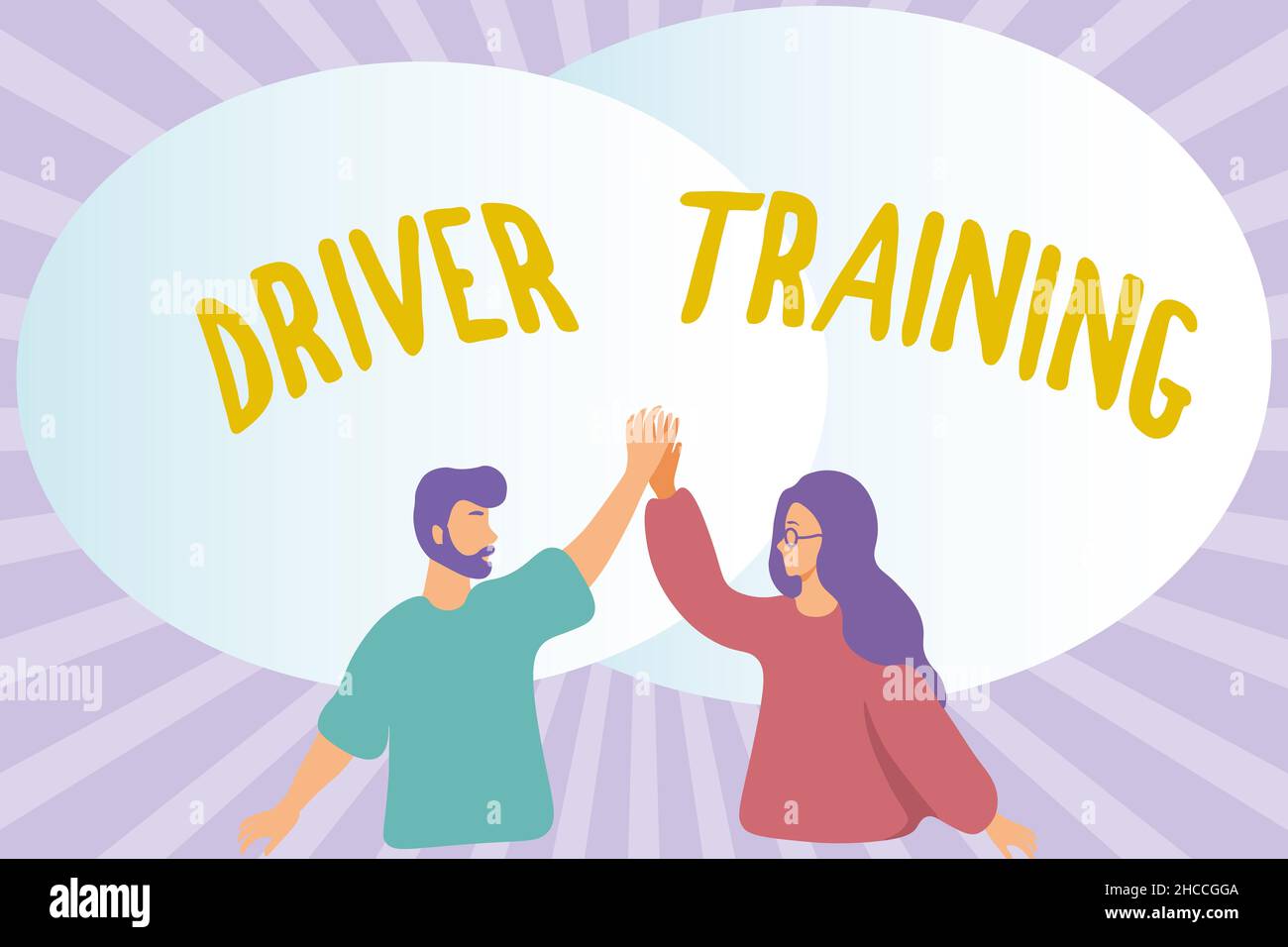 Conceptual caption Driver Training. Business idea prepares a new driver ...