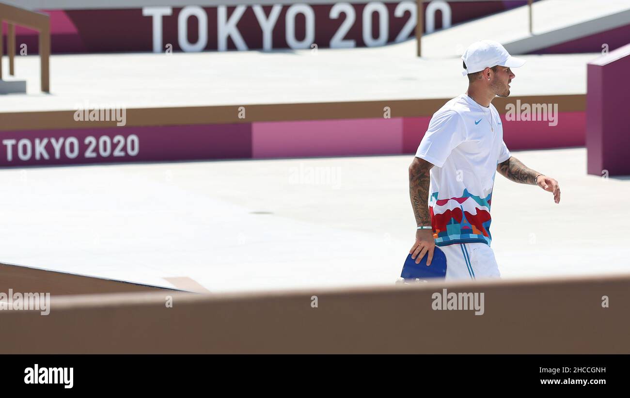 JULY 25th, 2021 - TOKYO, JAPAN: Aurelien GIRAUD of France reacts during ...