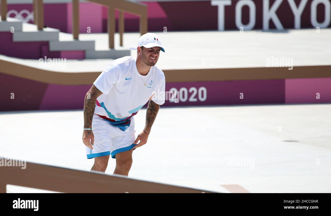 JULY 25th, 2021 - TOKYO, JAPAN: Aurelien GIRAUD of France reacts during ...