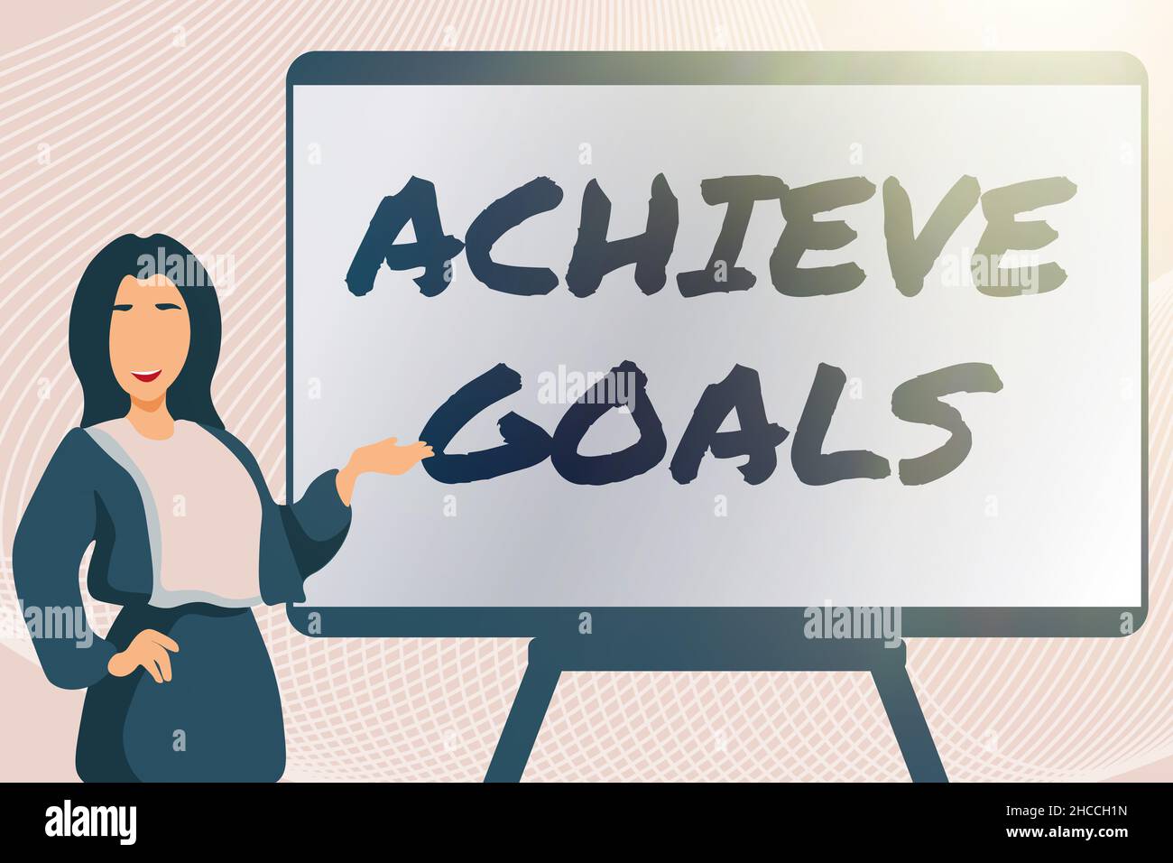Handwriting text Achieve Goals. Word Written on Results oriented Reach ...