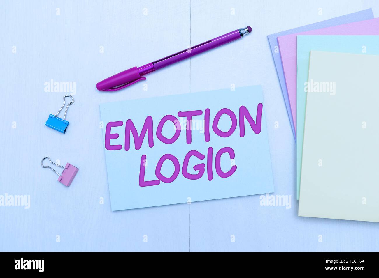 Sign displaying Emotion Logic. Word Written on Heart or Brain Soul or ...