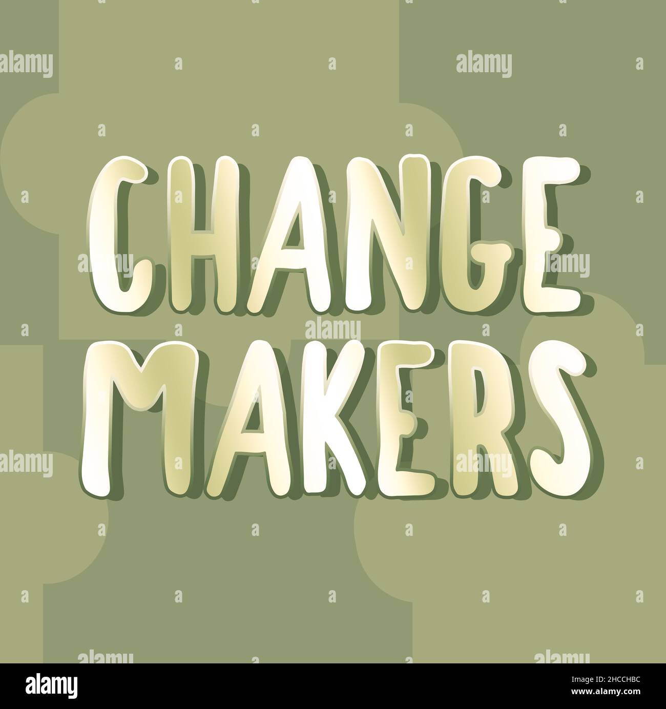 Conceptual caption Changemakers. Word Written on Young Turk Influencers ...