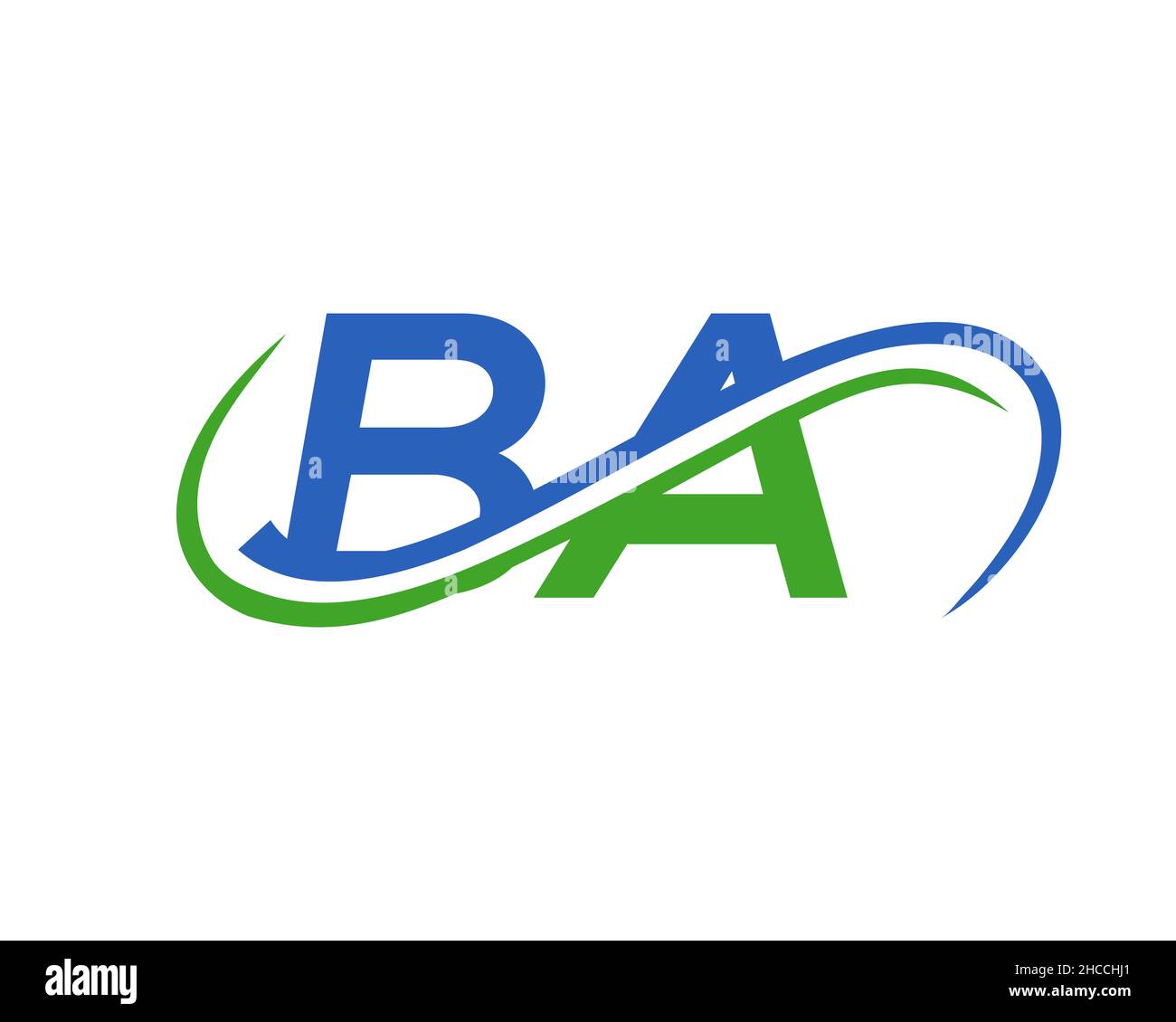 Initial BA Logo Design. BA Letter Linked Business Logo. BA logo Design ...