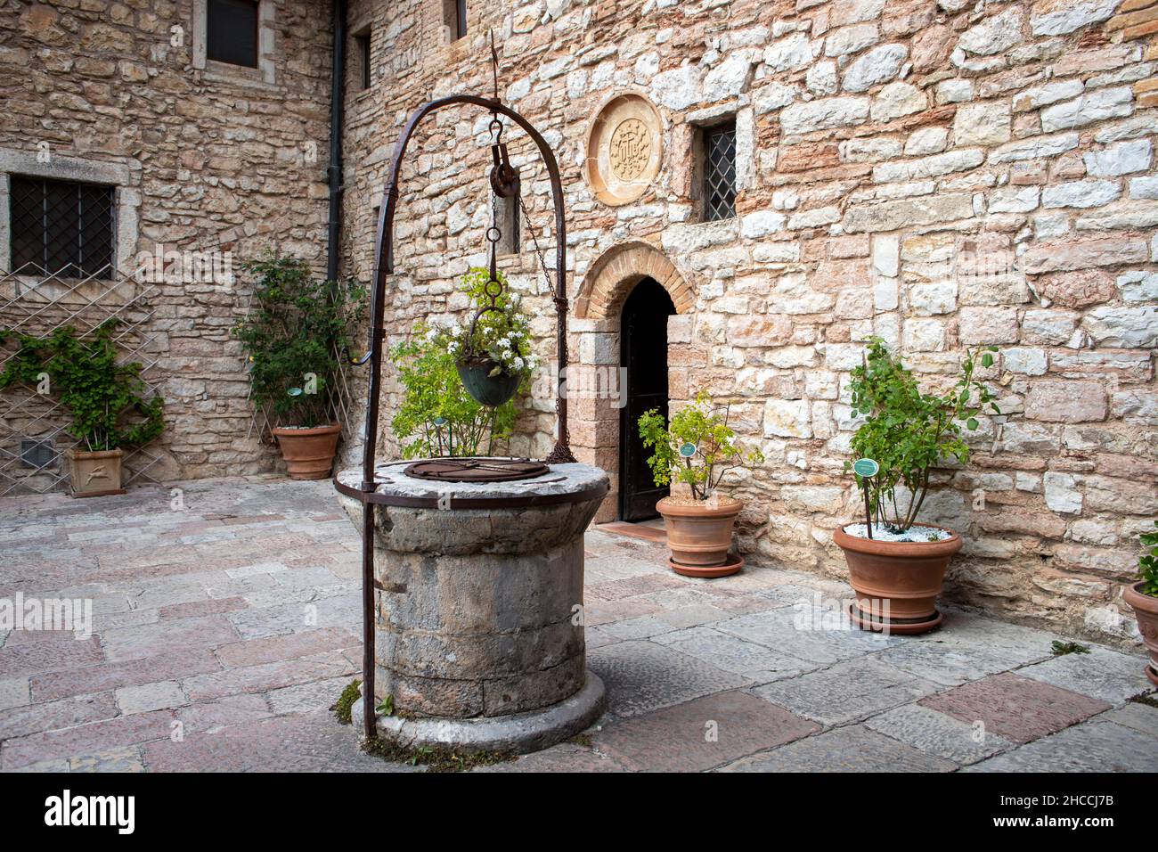 Assisi, Italy. 01st Aug, 2019. Assisi, Umbria, Italy. The Eremo delle ...