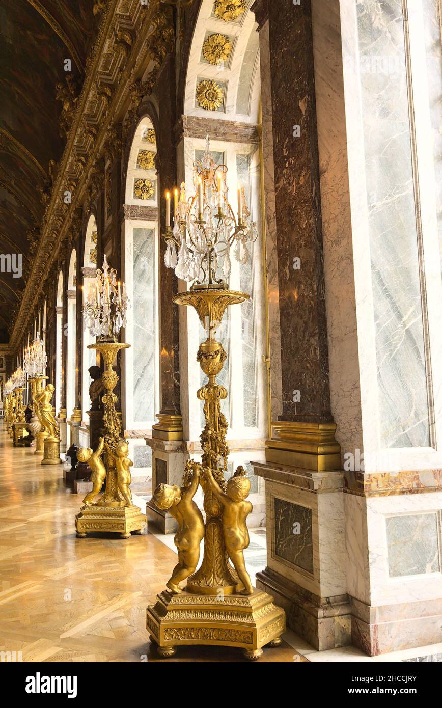 View of the interior of the hall of mirrors hi-res stock photography ...