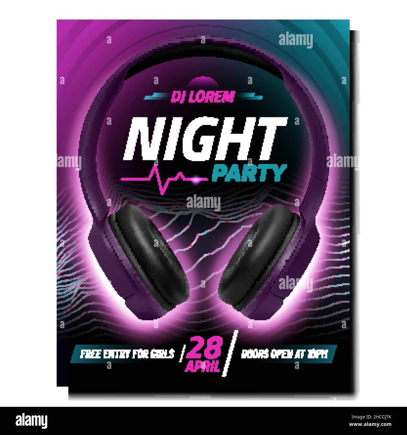 Beach concert night Stock Vector Images - Alamy