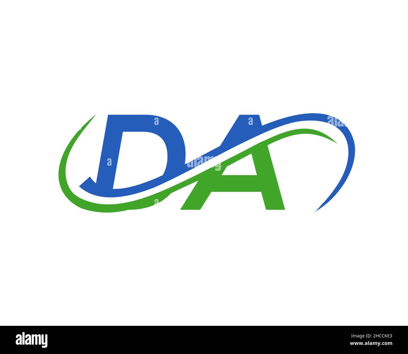 Initial DA Logo Design. DA Letter Linked Business Logo. DA logo Design ...