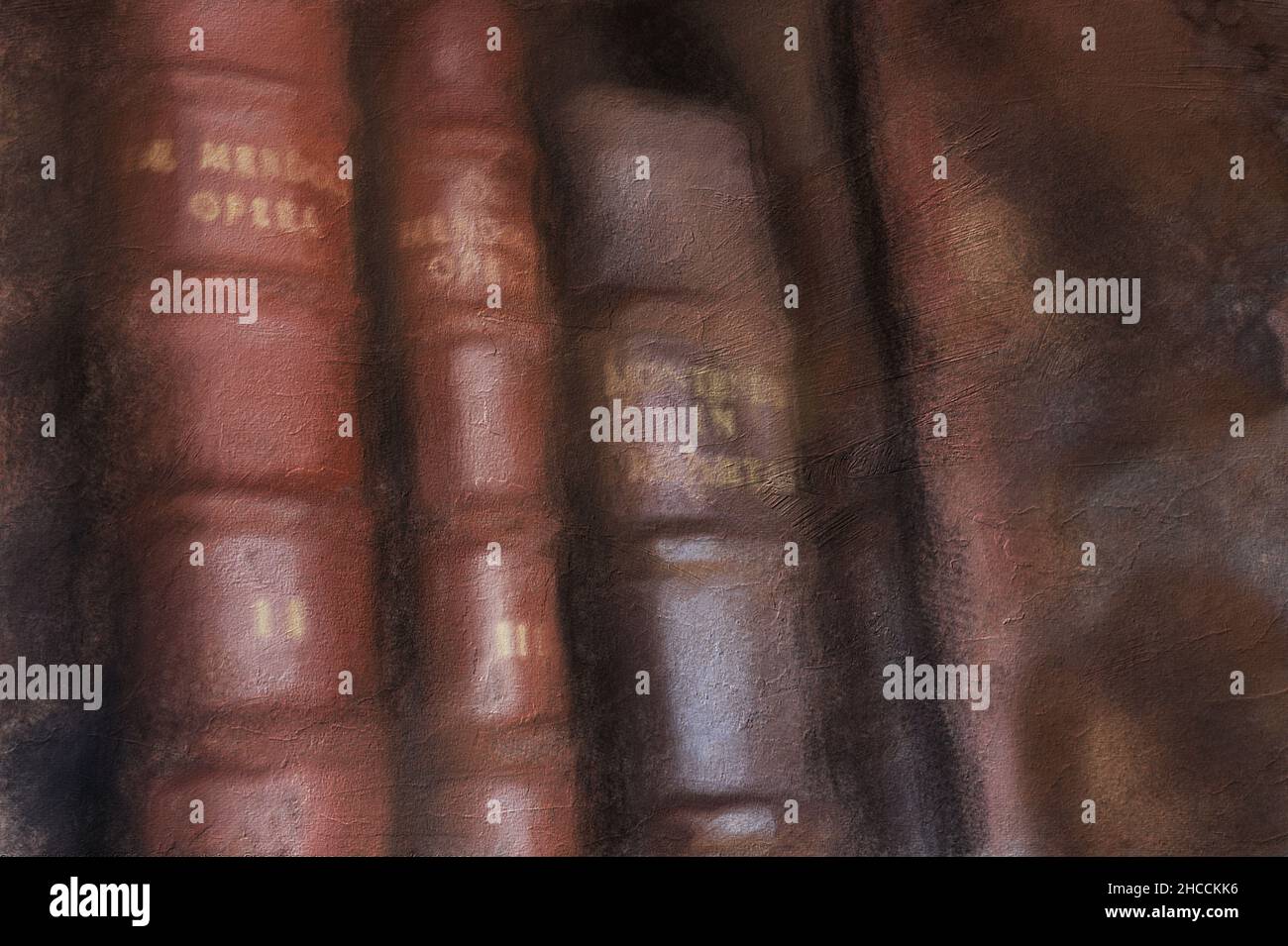 Old books painting hi-res stock photography and images - Alamy