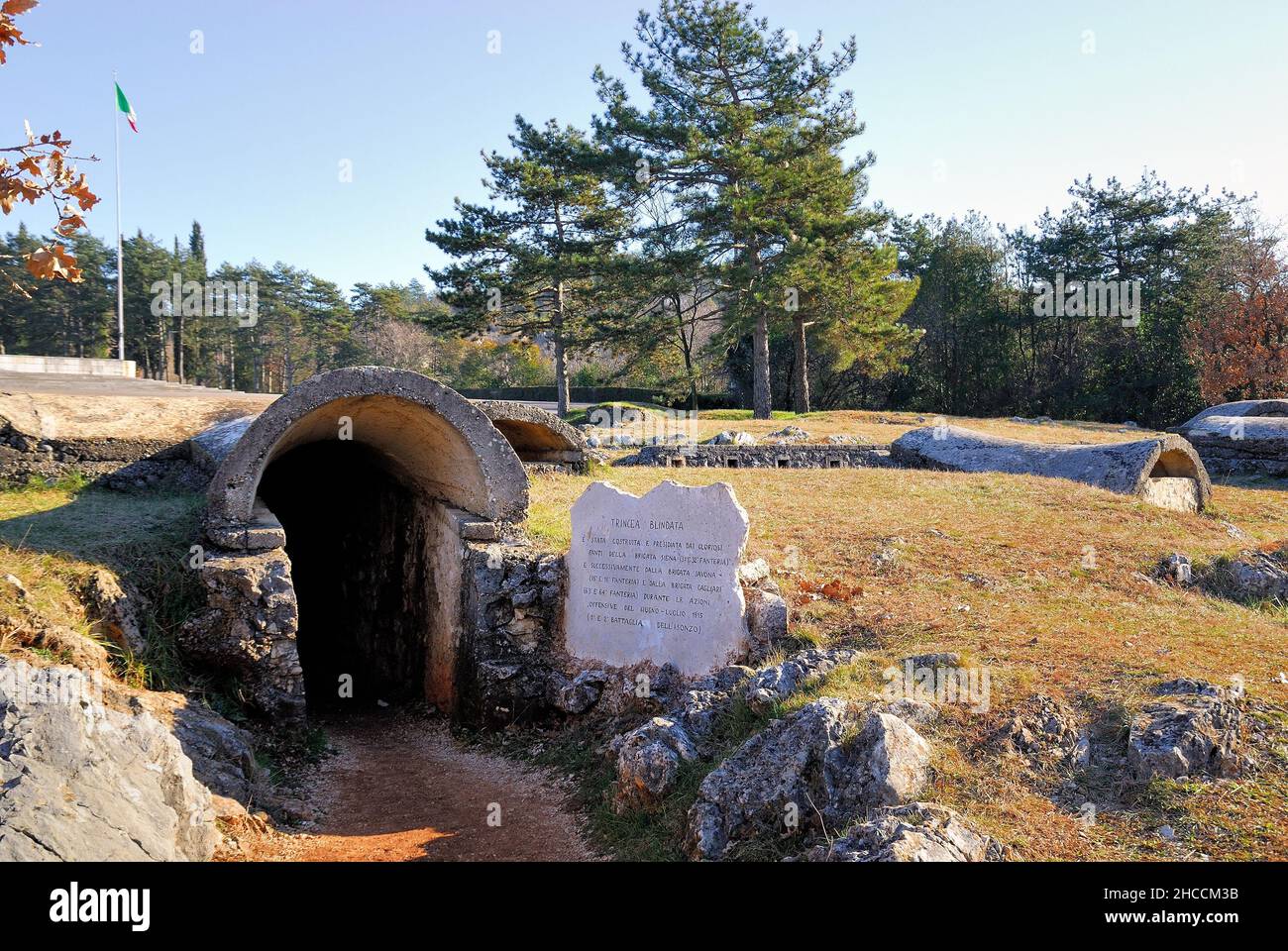 Friuli Venezia Giulia, Italy. Armoured trench next to the Redipuglia ...