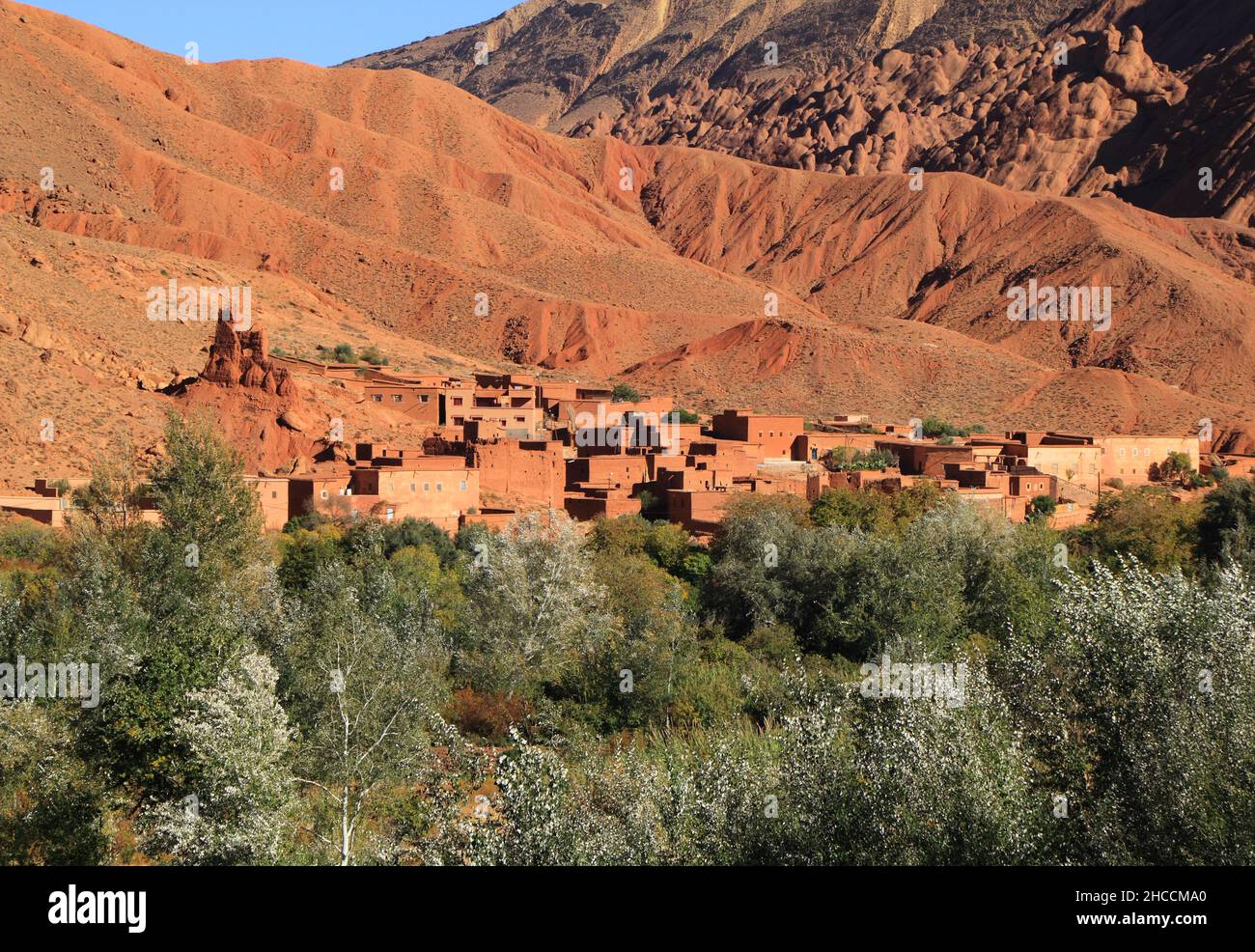 Skoura, Ouarzazate, Morocco. Mountain pass with a dramatic landscape in ...