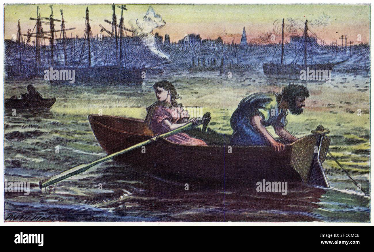 Victorian boat drawing hi-res stock photography and images - Alamy