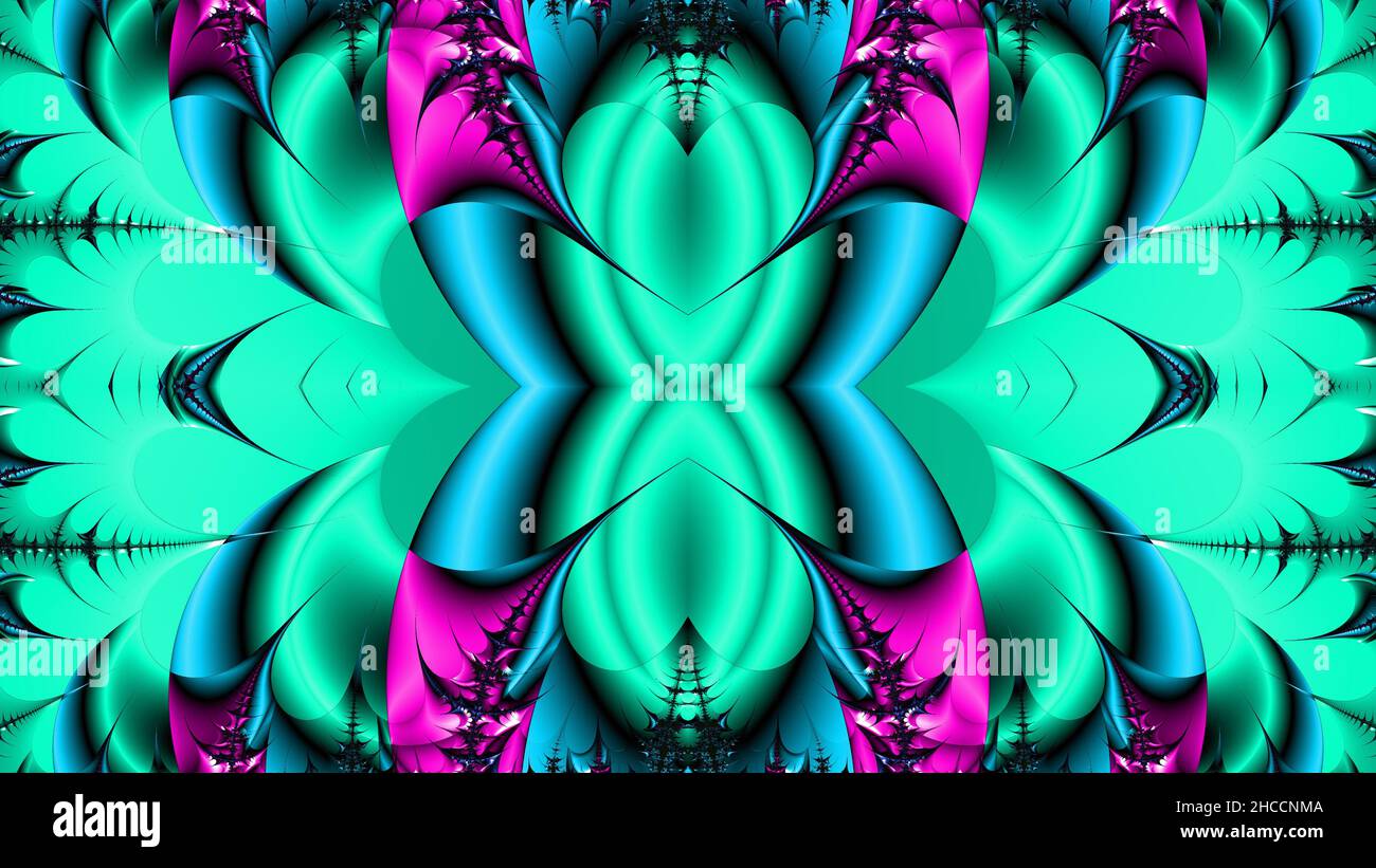Abstract Computer generated Fractal design. A fractal is a never-ending ...