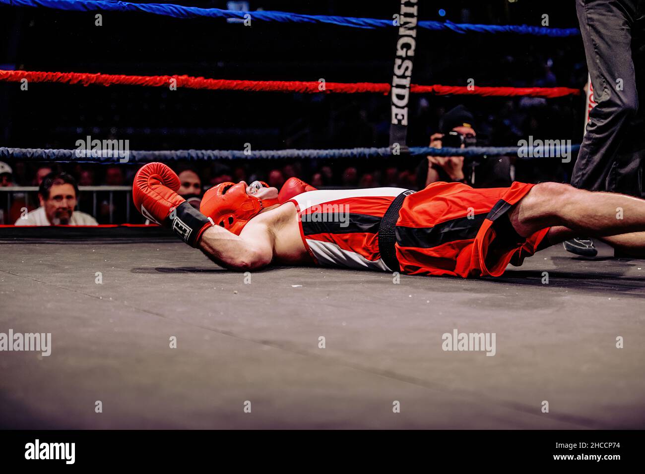 Amateur boxing match in Omaha, Nebraska, USA Stock Photo - Alamy