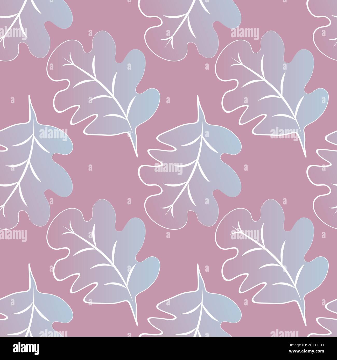 Seamless pattern on a square background - oak leaves - abstraction ...