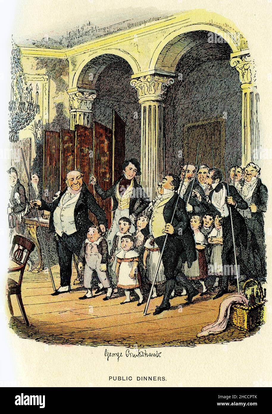 Victorian dinner setting illustration hi-res stock photography and ...