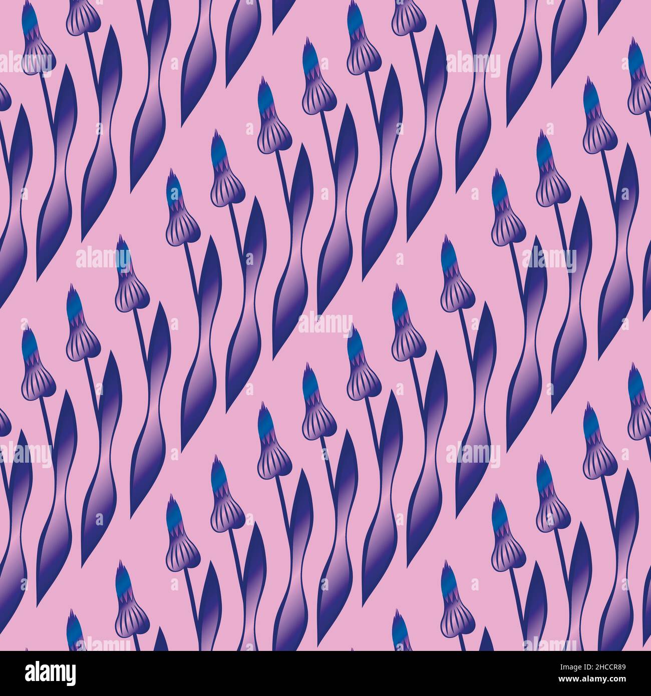 Seamless pattern on a square background - dandelions (graphics ...