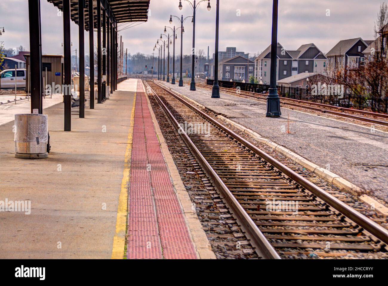 Illinois Central Railroad track at Central Station in Memphis Stock ...