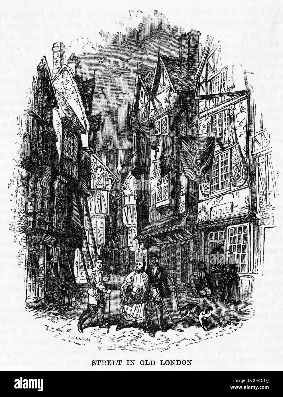 Victorian street scene drawing hi-res stock photography and images - Alamy