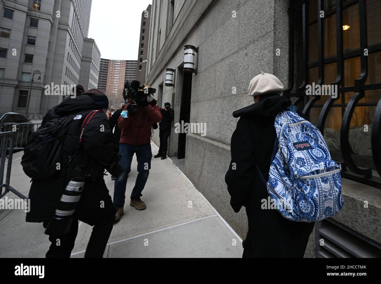 Isabel Maxwell arriving at the federal courthouse in the Southern ...