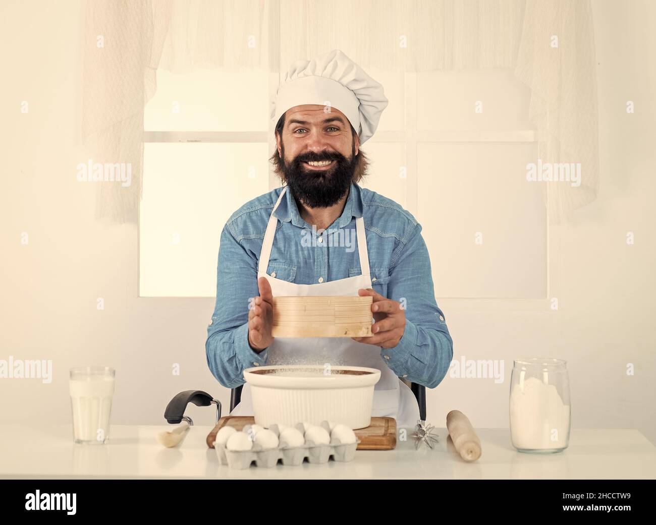 Only the natural. professional restaurant cook baking. skilled baker ...