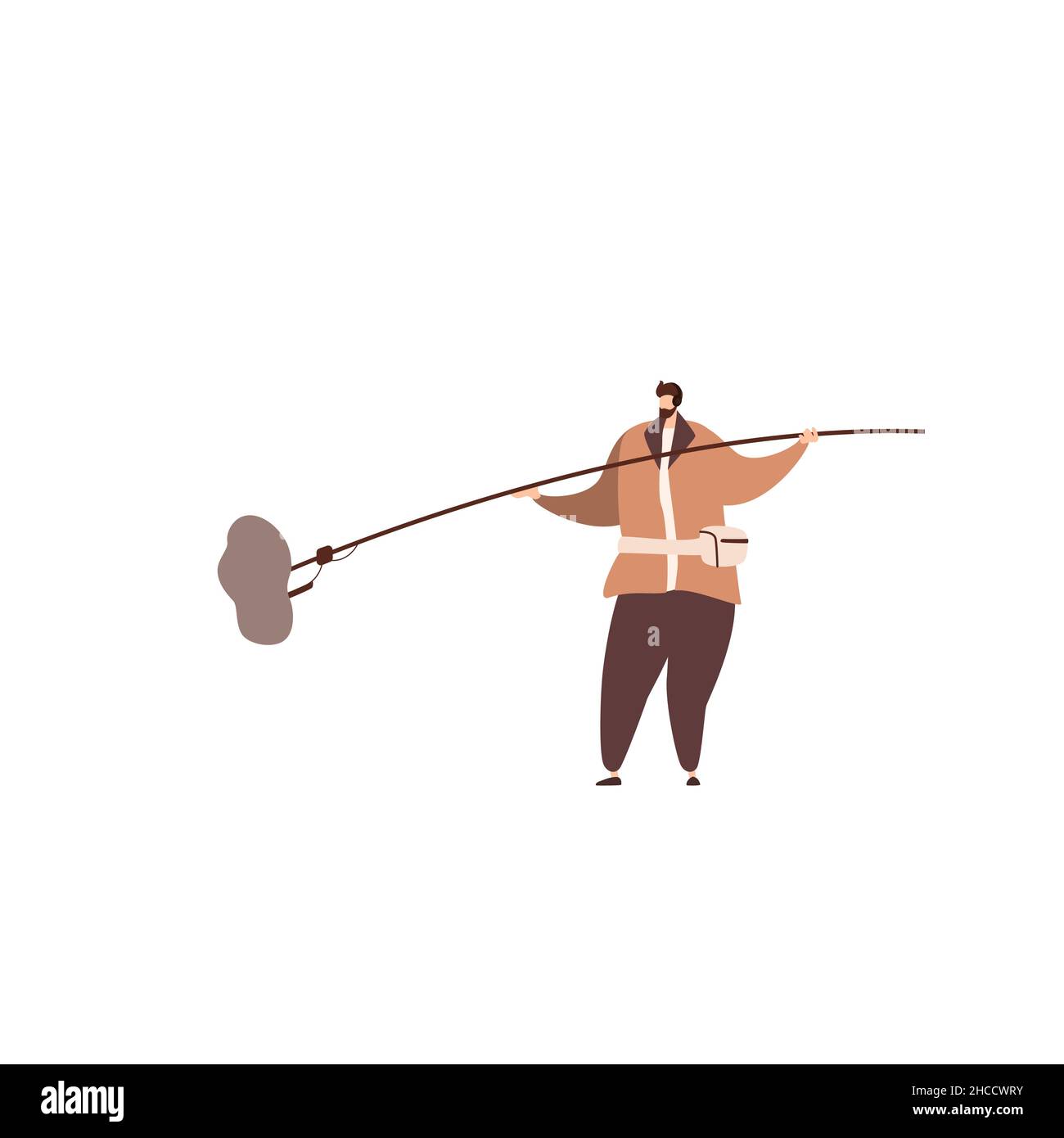 Microphone on long boom hi-res stock photography and images - Alamy