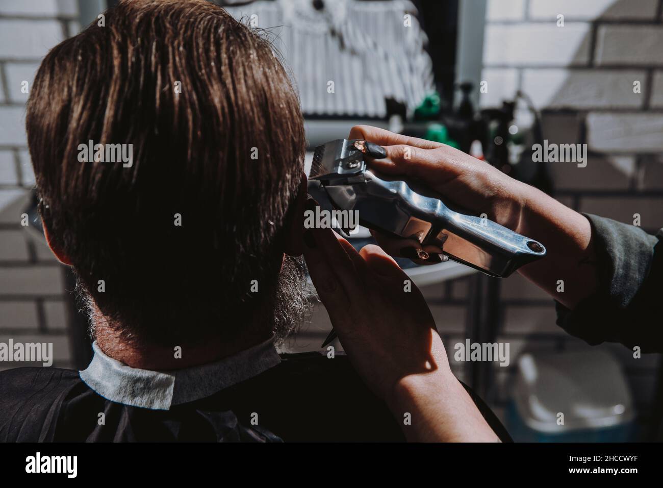 Hair salon visit hi-res stock photography and images - Alamy