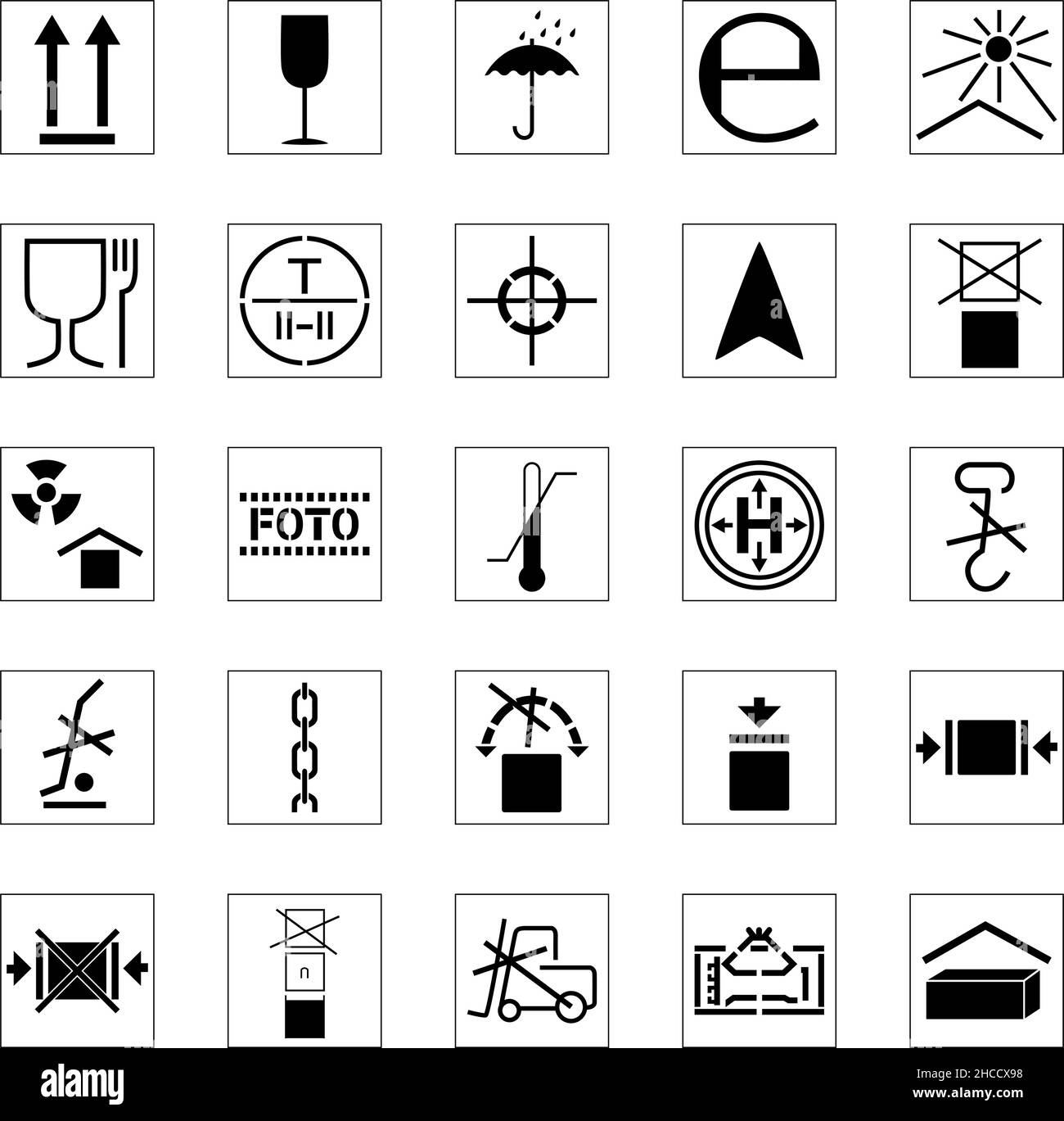 Set of packing icons, vector illustration Stock Vector Image & Art - Alamy