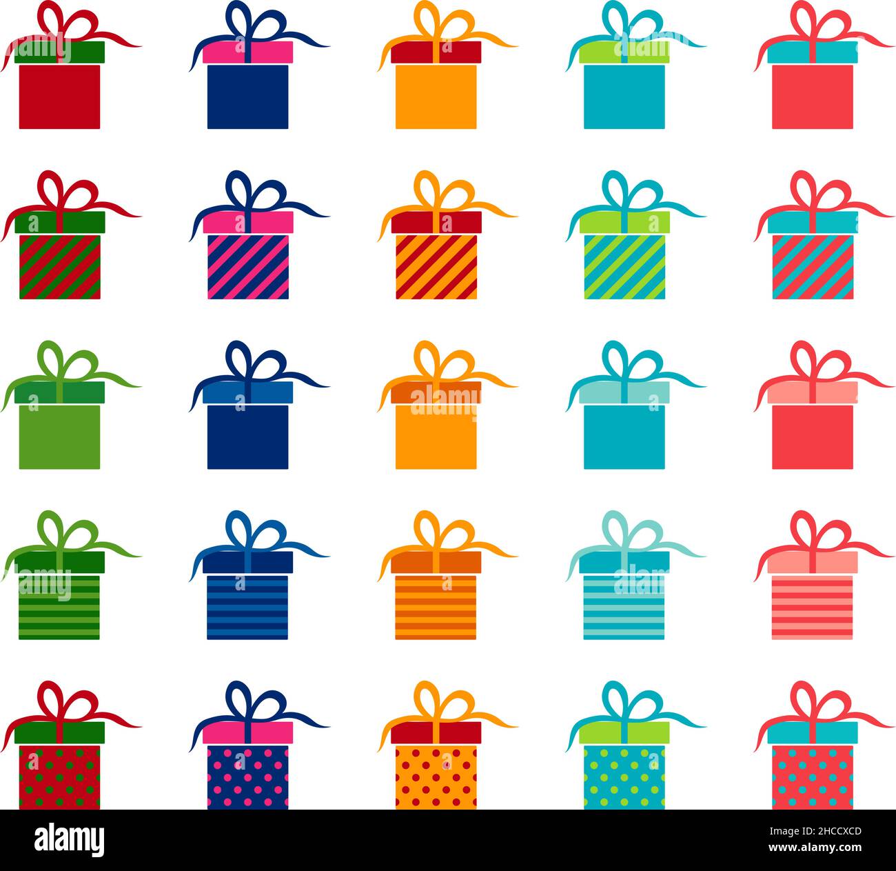 Set of bright gifts, vector illustration Stock Vector Image & Art - Alamy