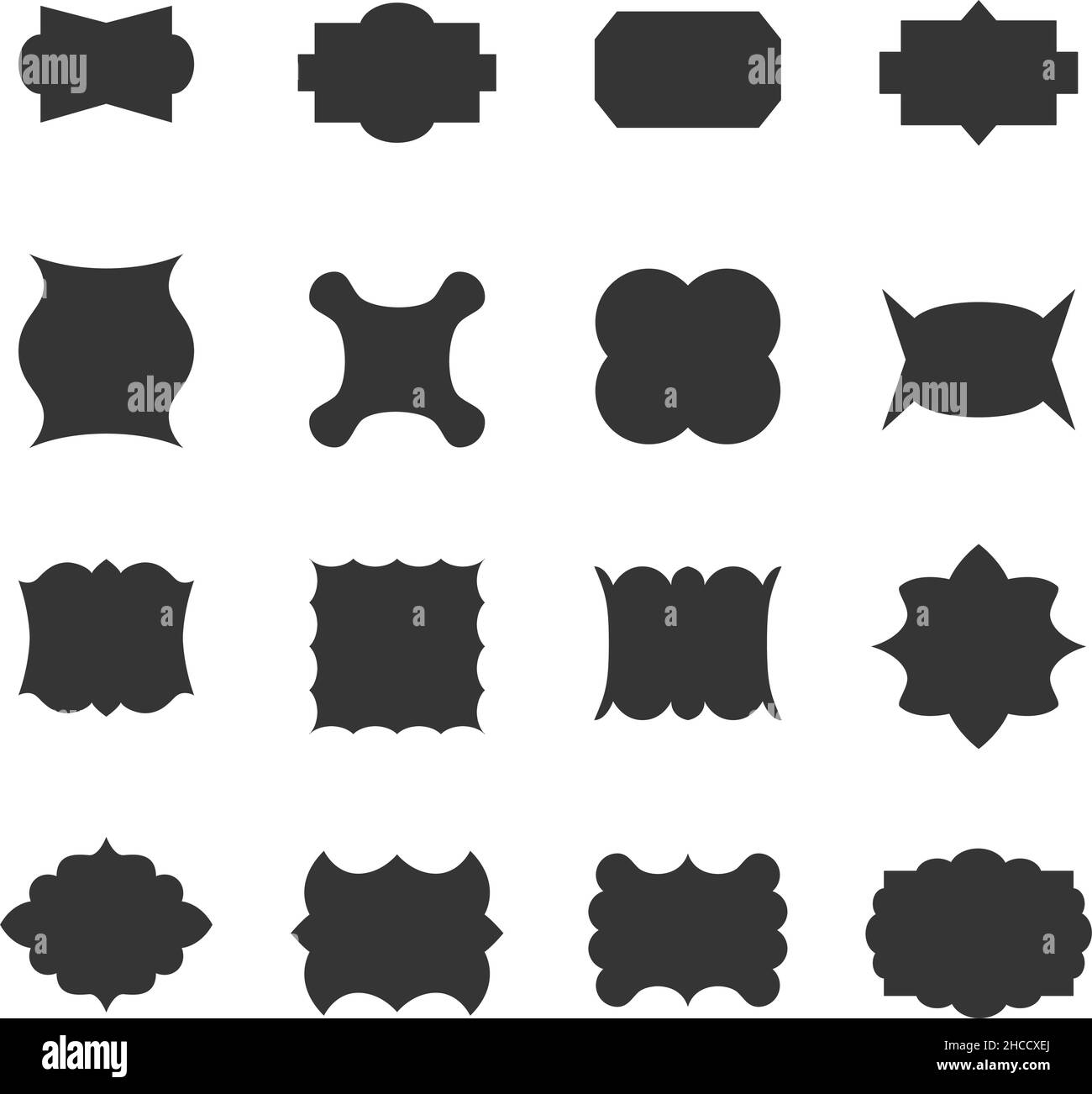 Set of frames, vector illustration Stock Vector Image & Art - Alamy