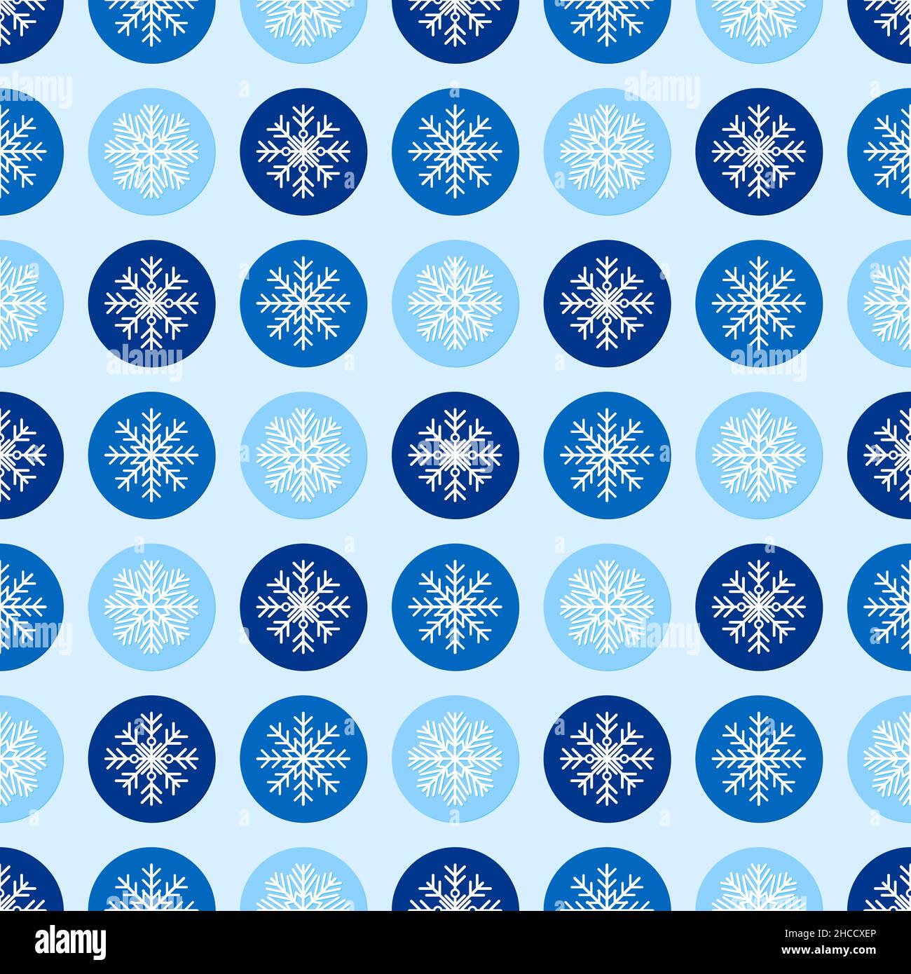 Seamless winter background with snowflakes, vector illustration Stock ...