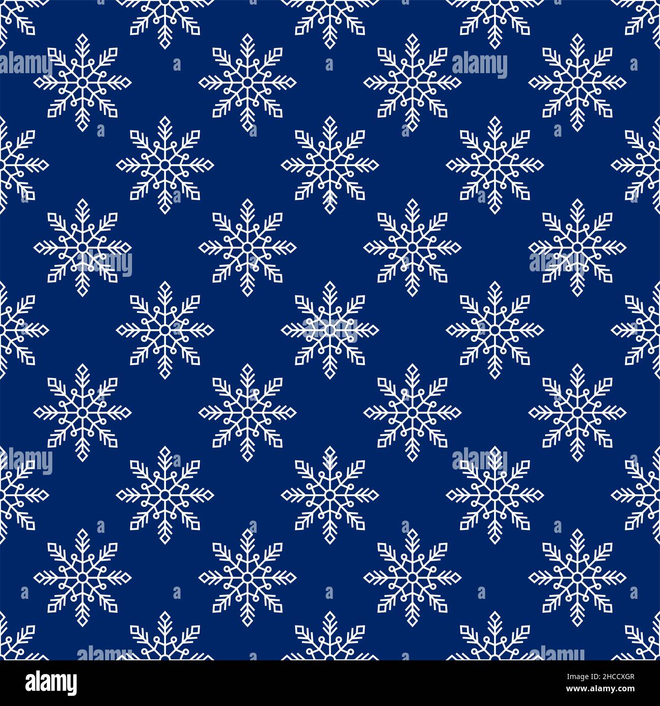 Seamless winter background with snowflakes, vector illustration Stock ...