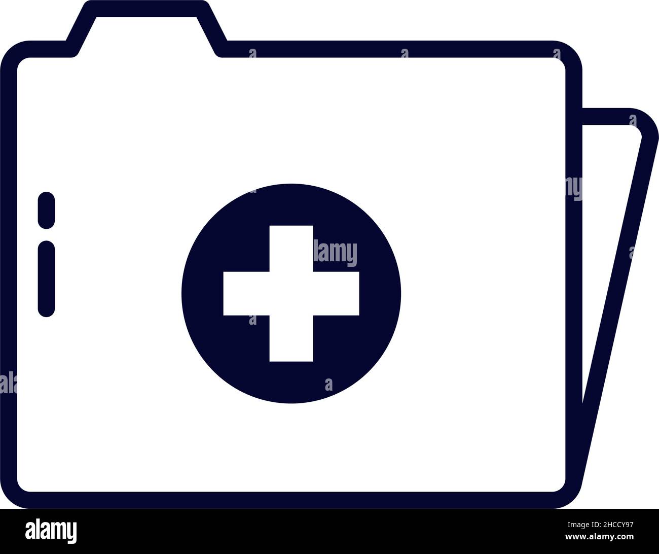 medicine folder icon over white Stock Vector Image & Art - Alamy