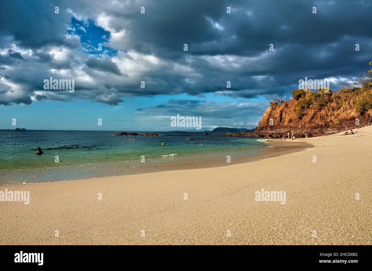 Beautiful Playa Conchal, a beach made of seashells, Guanacaste, Costa ...