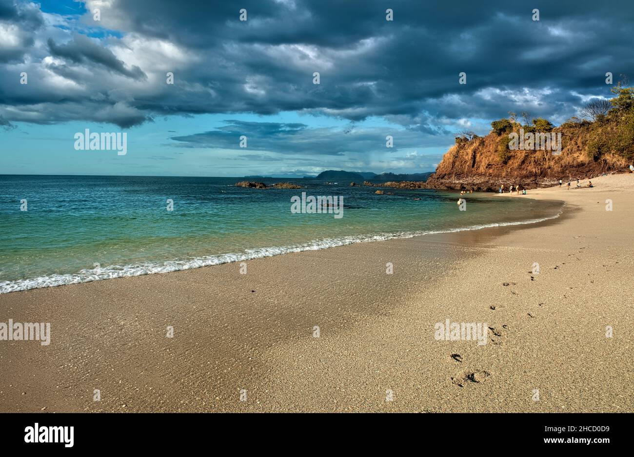 Beautiful Playa Conchal, a beach made of seashells, Guanacaste, Costa ...