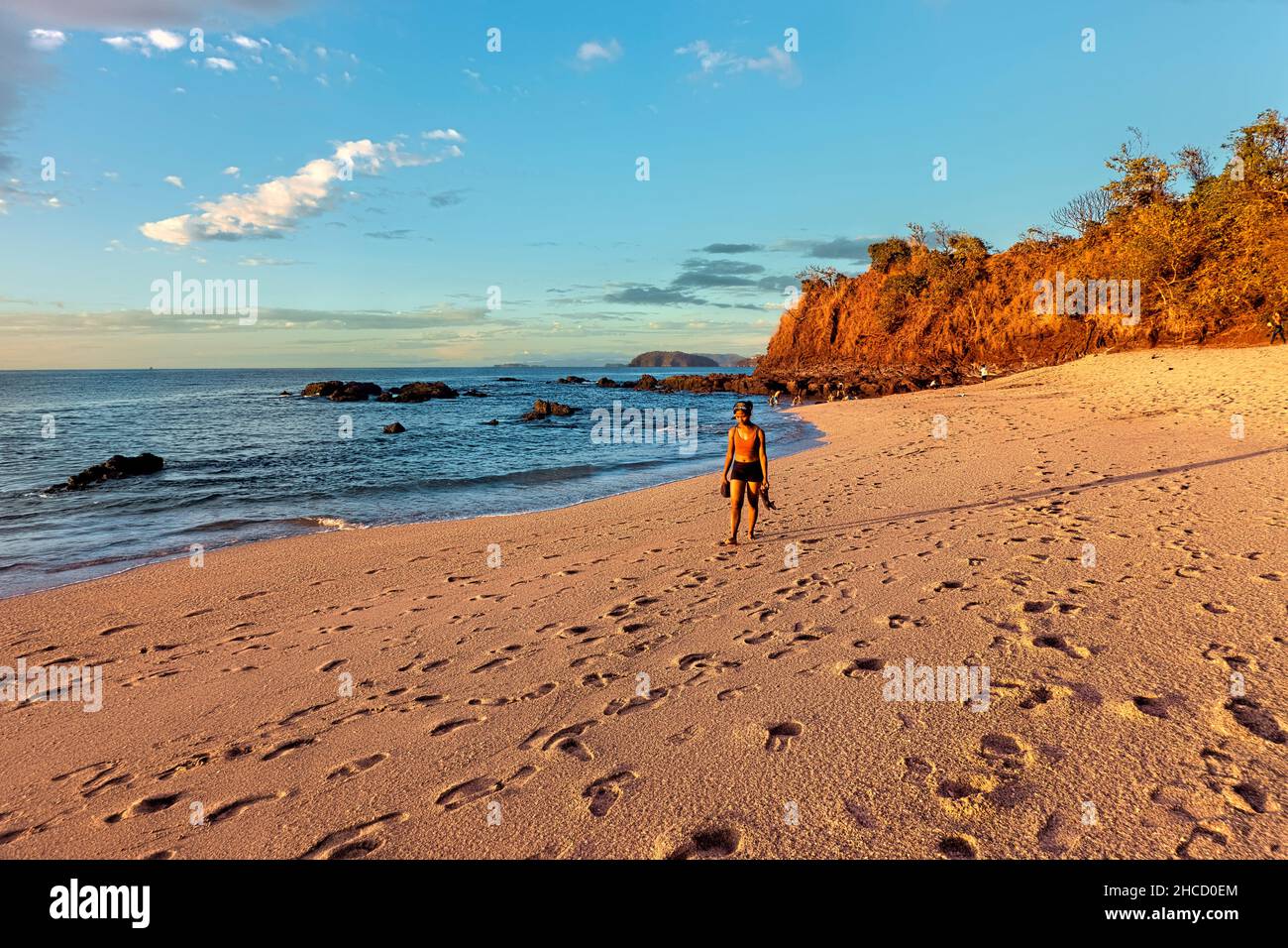 Beautiful Playa Conchal, a beach made of seashells, Guanacaste, Costa ...