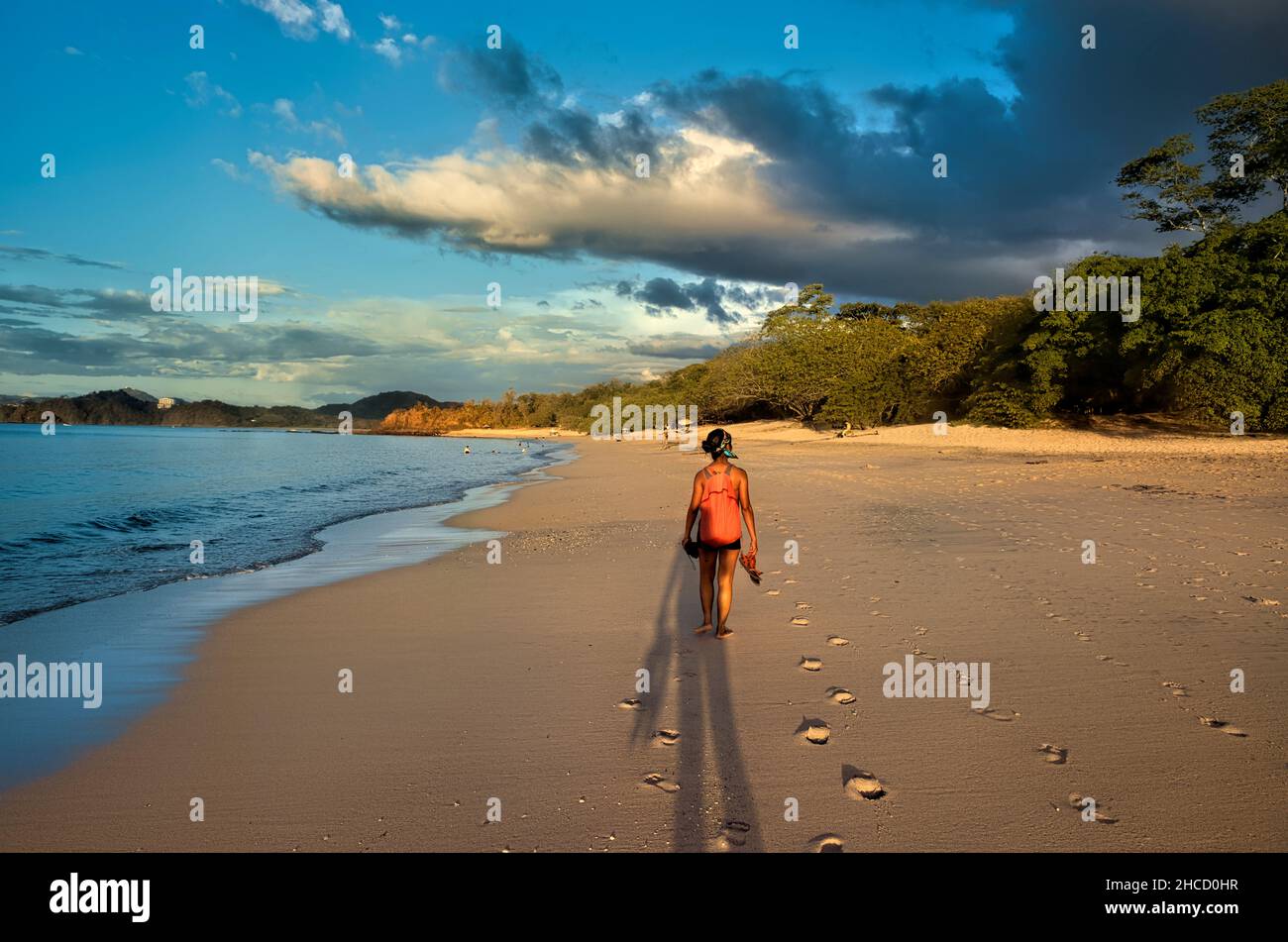 Beautiful Playa Conchal, a beach made of seashells, Guanacaste, Costa ...