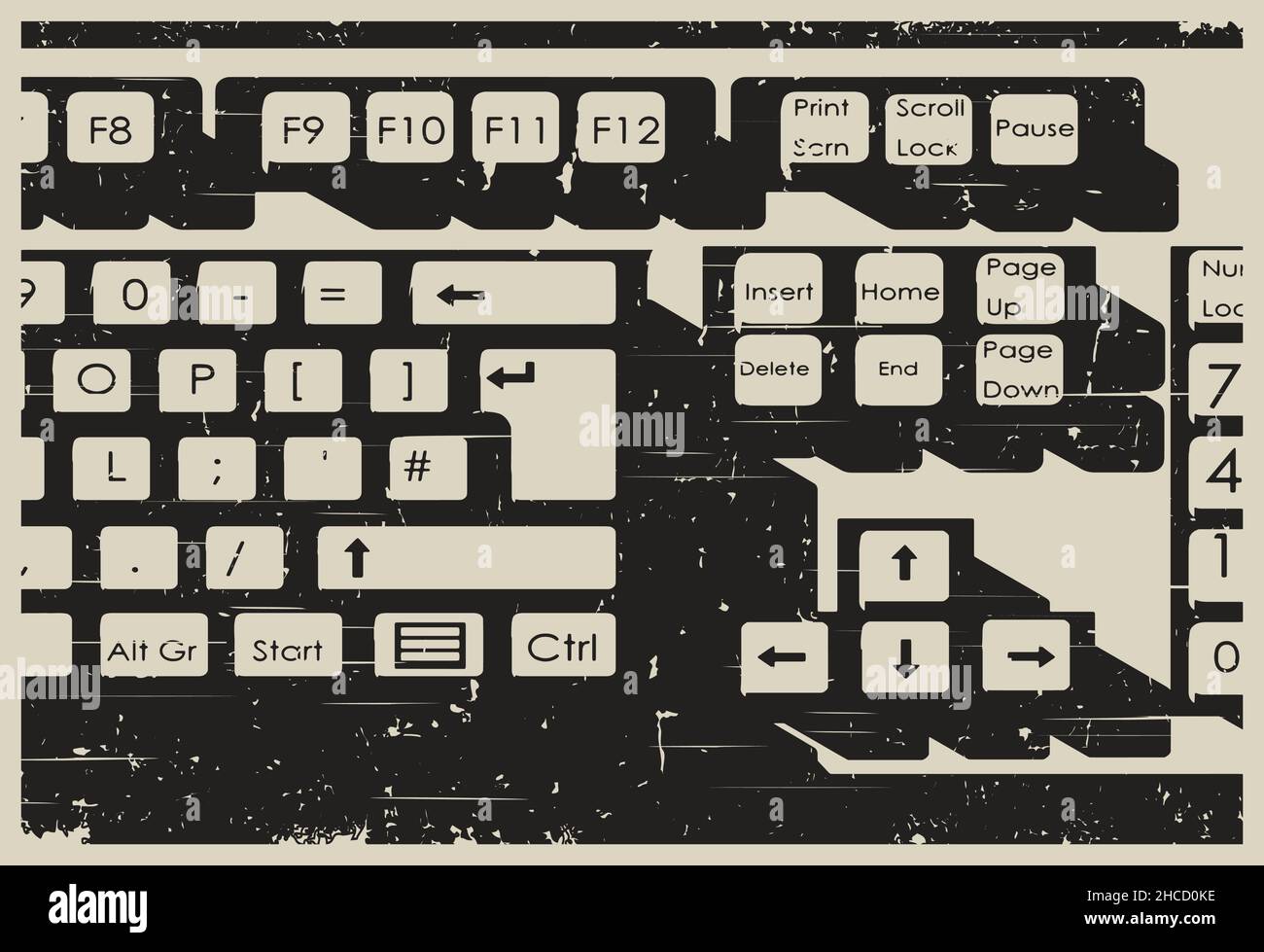 Close up typing Stock Vector Images - Alamy