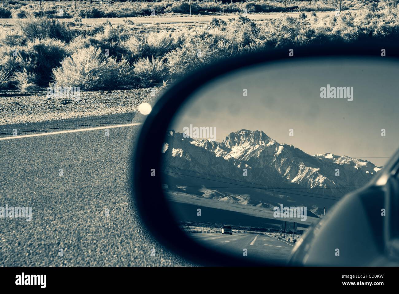 Seen in car mirror hi-res stock photography and images - Alamy