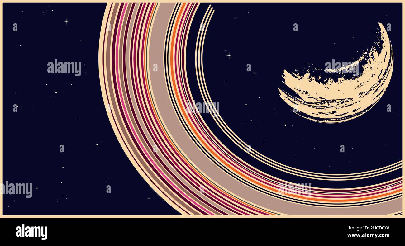 Retro futurism vector vectors hi-res stock photography and images - Alamy