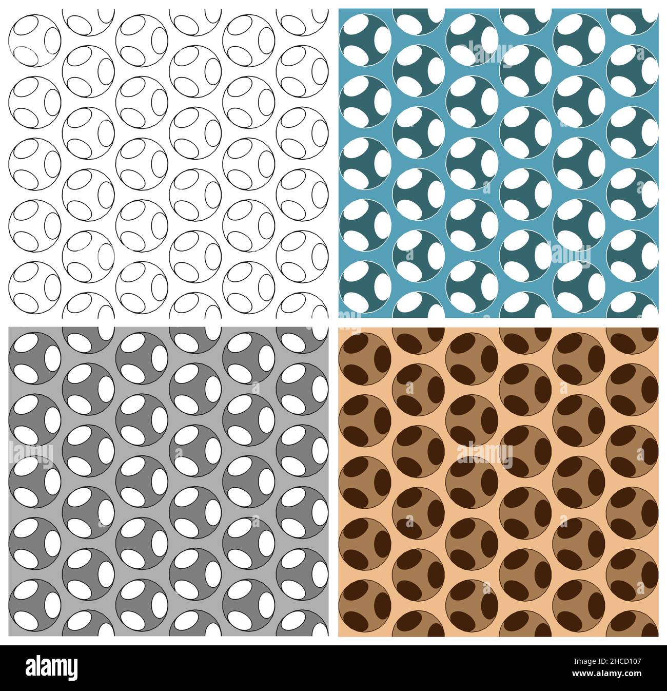 Several stylized vector illustrations of an abstract volumetric ...