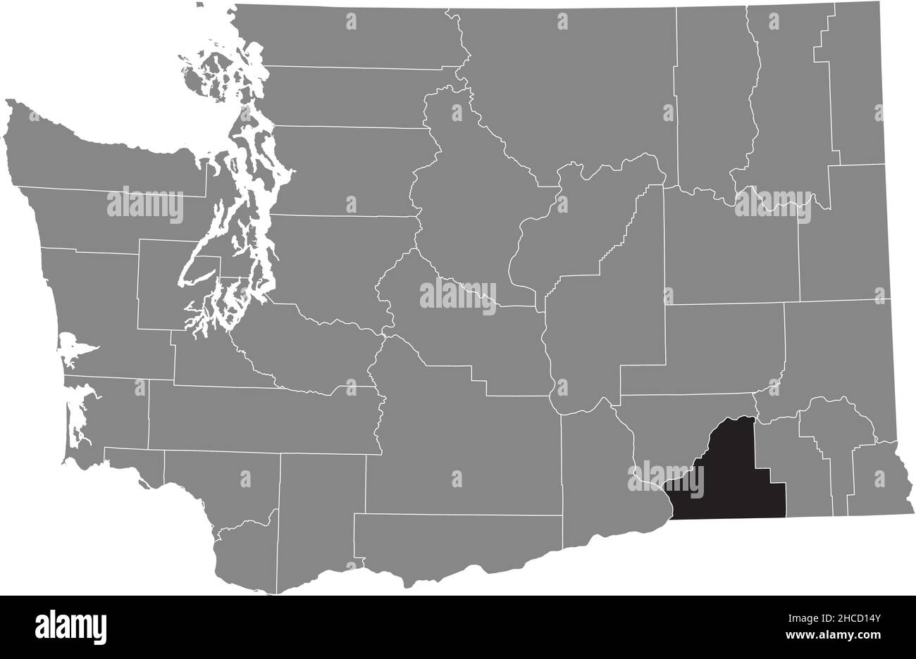 Map of walla walla Stock Vector Images - Alamy