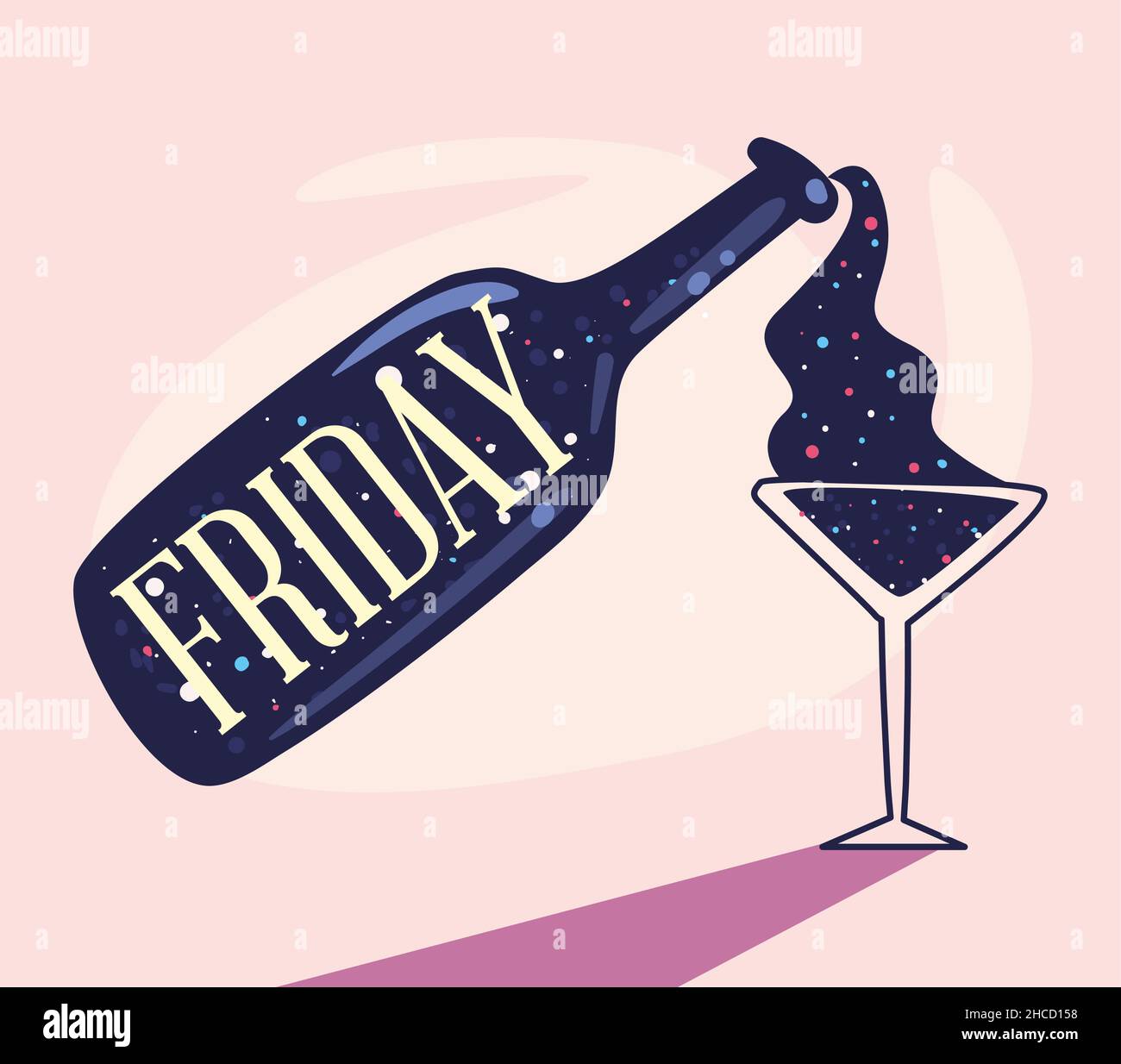Happy friday cup Stock Vector Images - Alamy