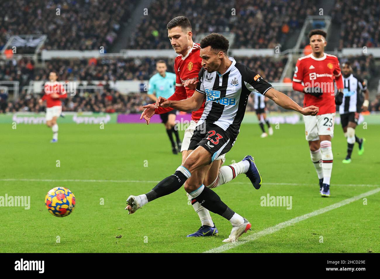 Jacob Murphy #23 of Newcastle United shoots on goal Stock Photo - Alamy