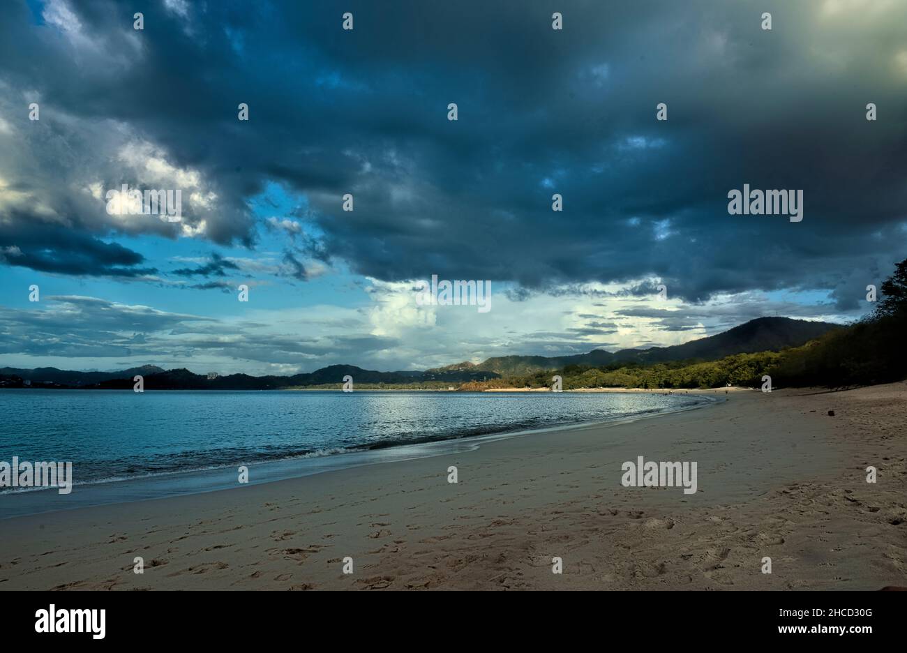 Beautiful Playa Conchal, a beach made of seashells, Guanacaste, Costa ...