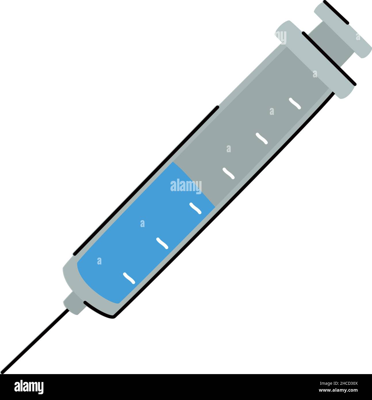 blue syringe illustration over white Stock Vector Image & Art - Alamy